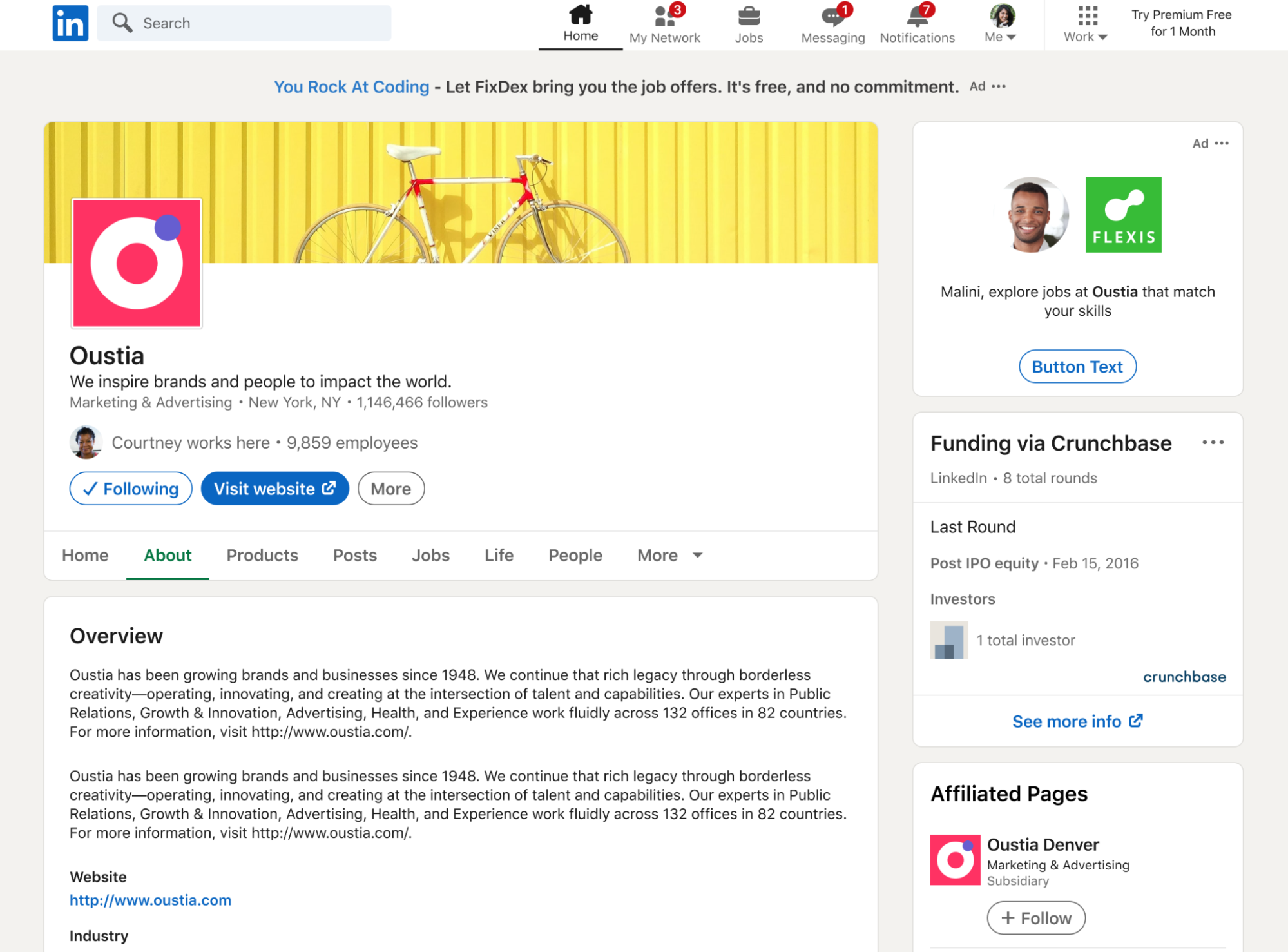 Linkedin Follow Button Yellow linkedin-follow-button-yellow